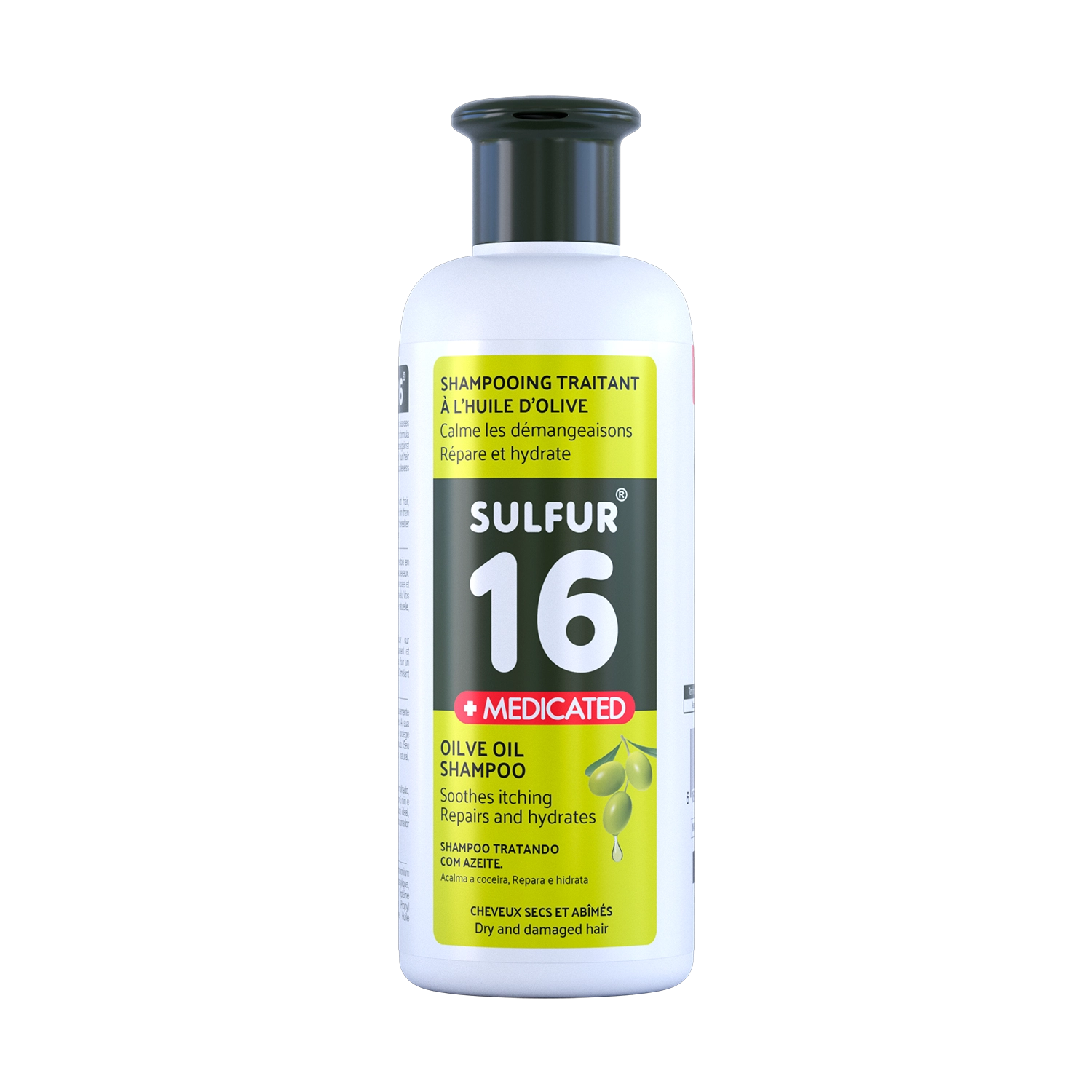 Sulfur 16 olive oil shampoo 250ml and 500ml - Copaci